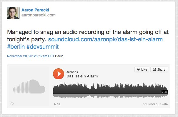 Experimenting with auto-embedding content • Aaron Parecki